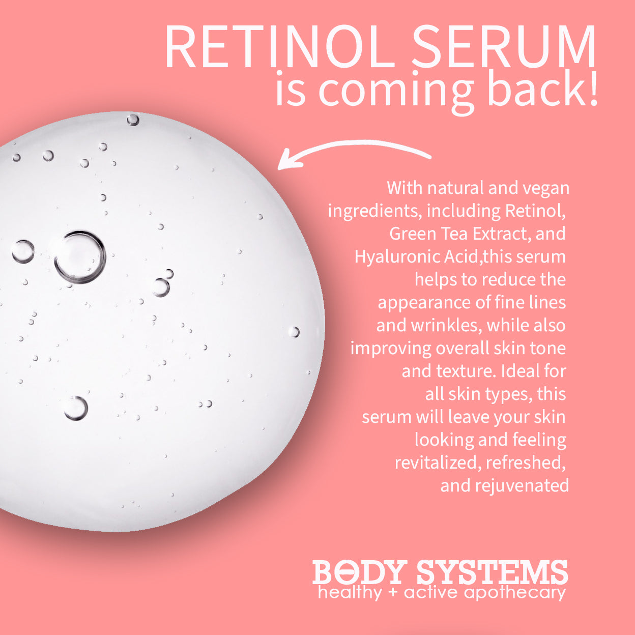Retinol Serum – Body Systems Skincare