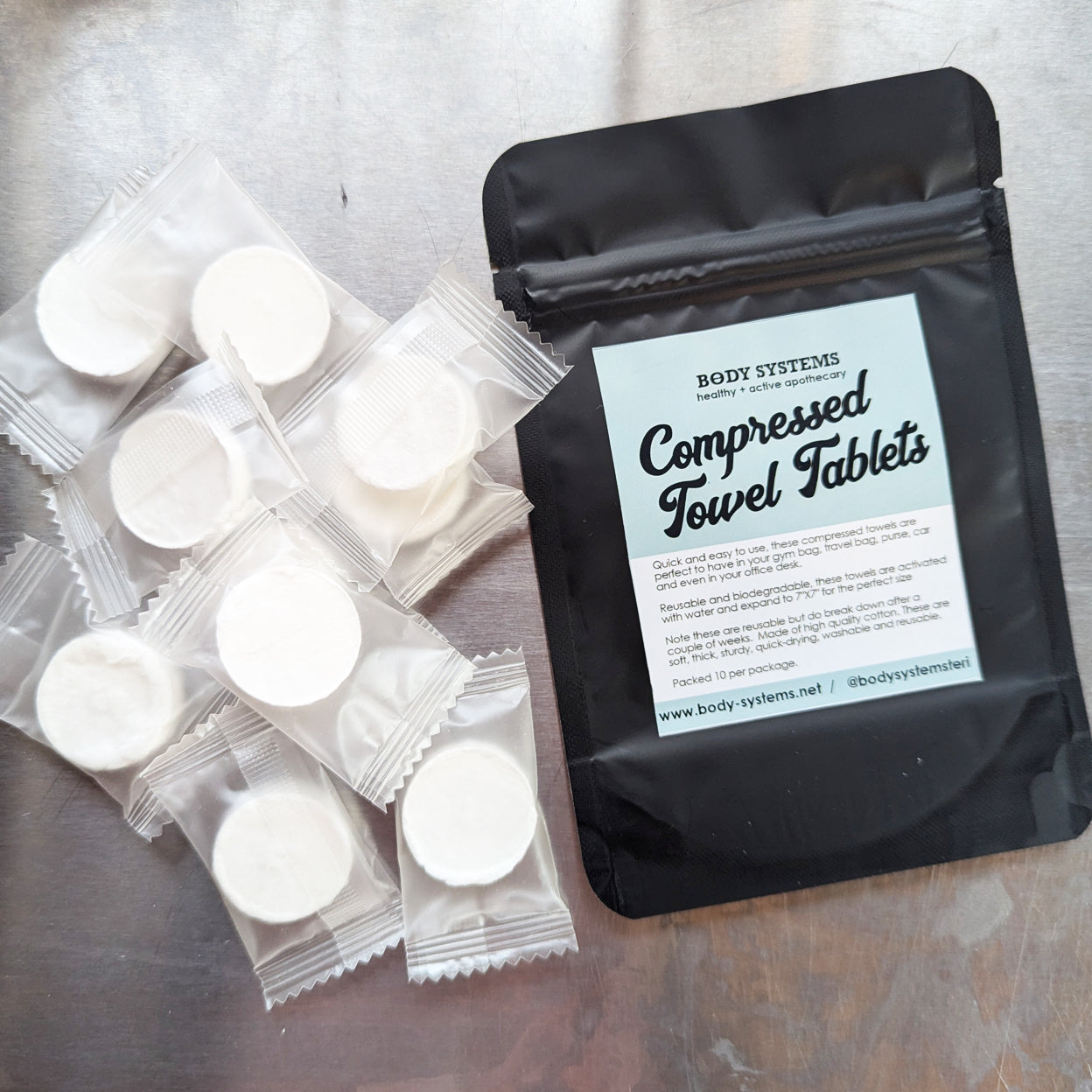 Compressed Towel Tablets – Body Systems Skincare