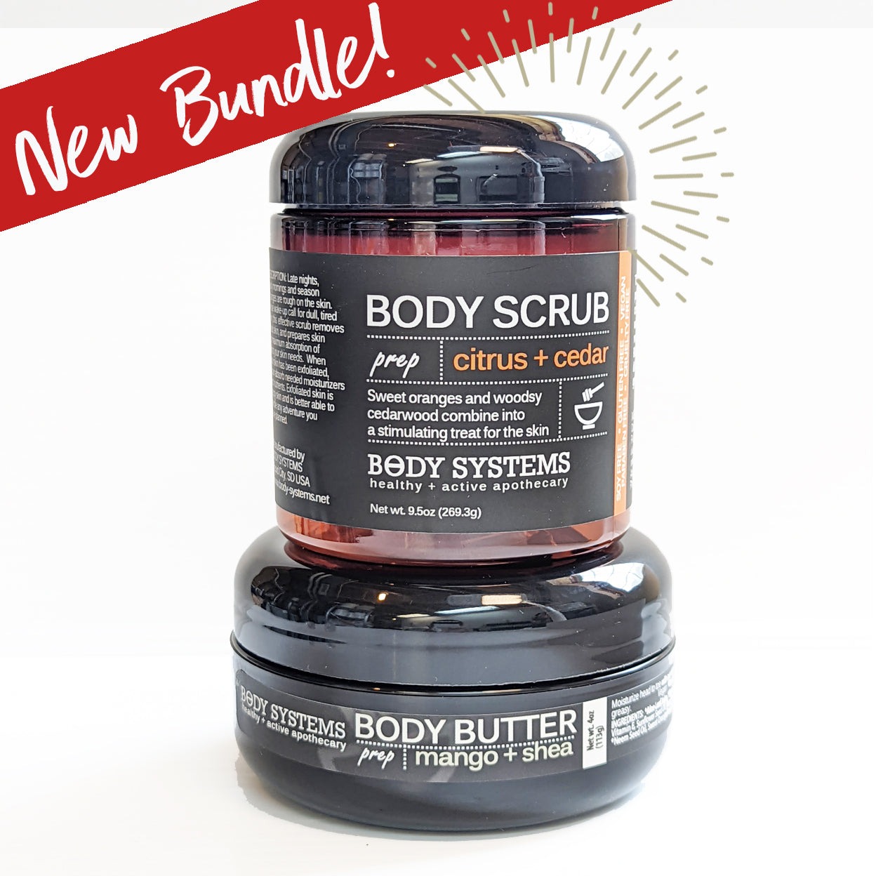 Body Scrub + Body Butter Bundle – Body Systems Skincare